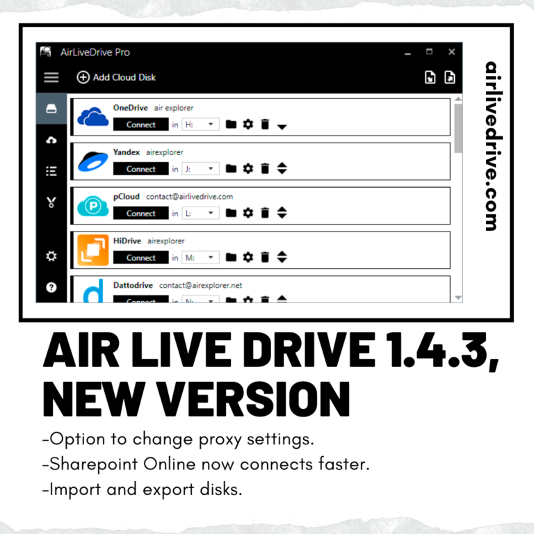 Air Live Drive 1.4.3, new version