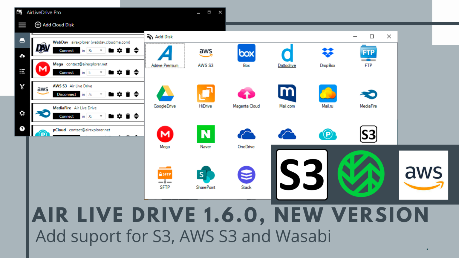 Air Live Drive 1.6.0, new version