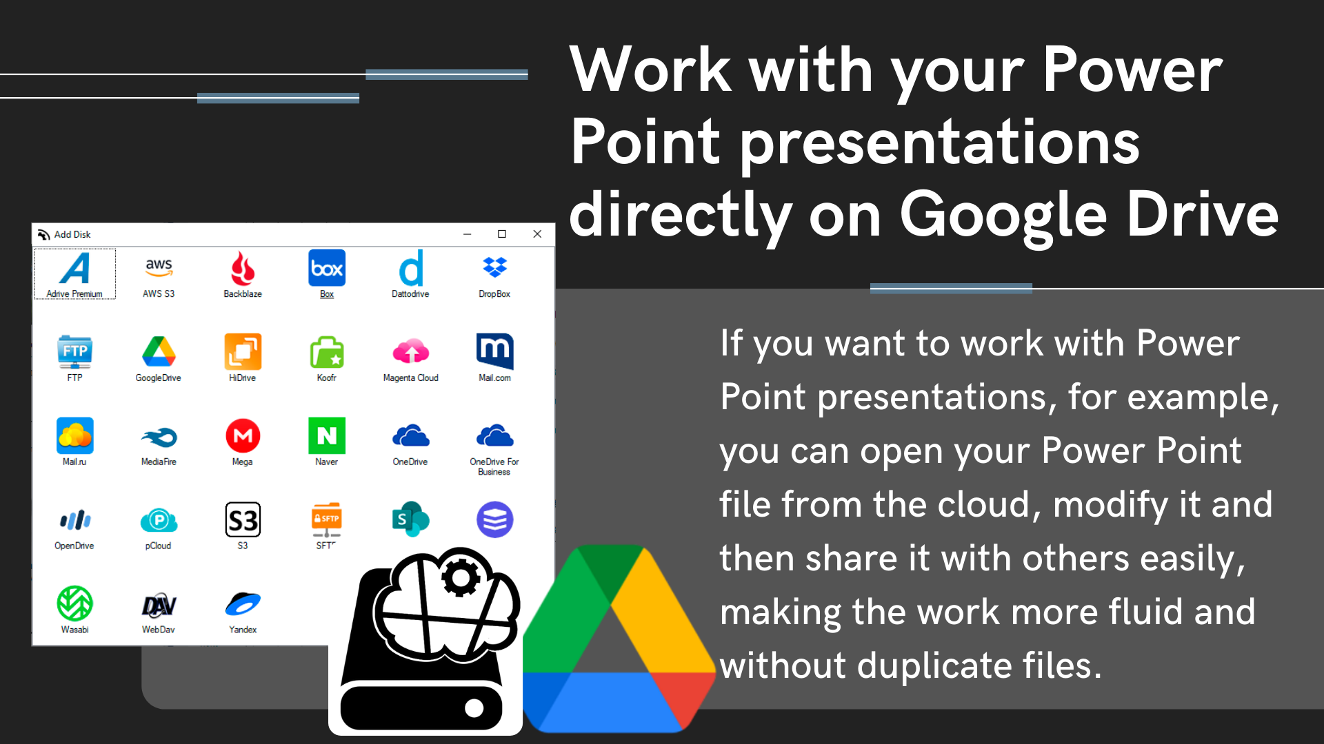 Work with your Power Point presentations directly on Google Drive