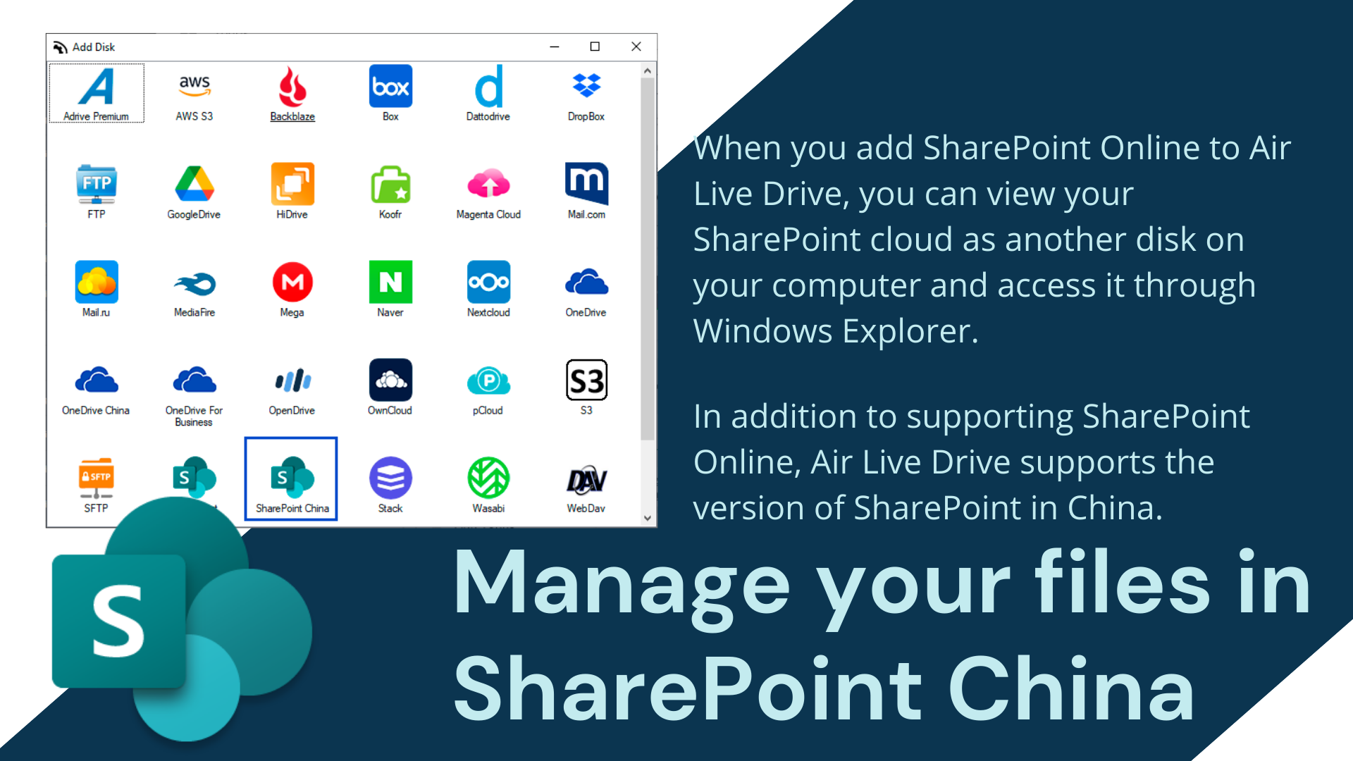 Manage your files in SharePoint China