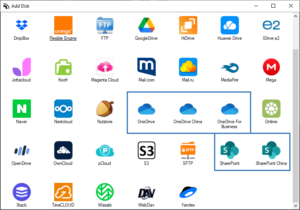 Mount OneDrive and SharePoint as Windows disks