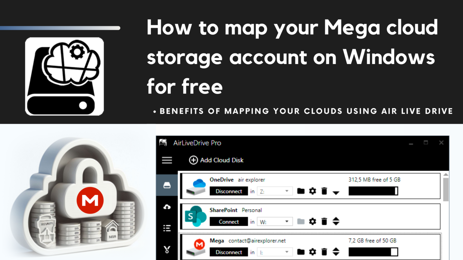How to map your Mega cloud storage account on Windows for free