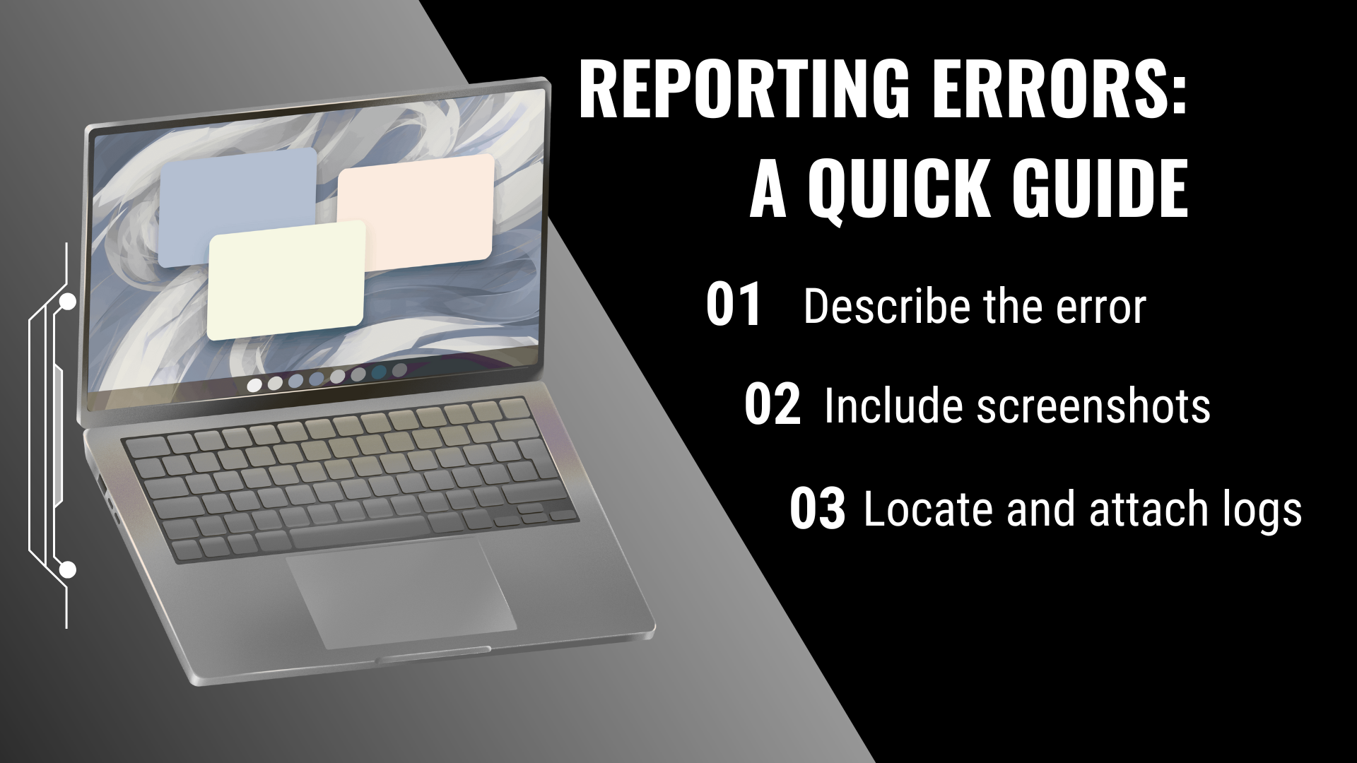 Reporting errors: A quick guide