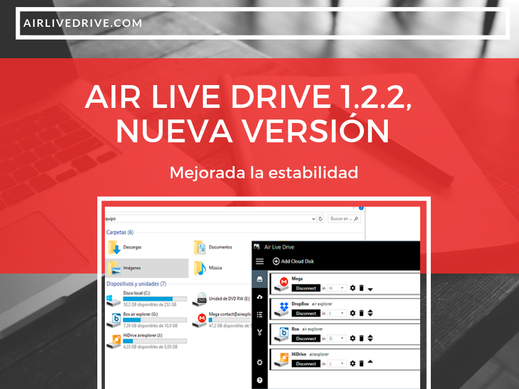 Air Live Drive 1.2.2, nueva versión