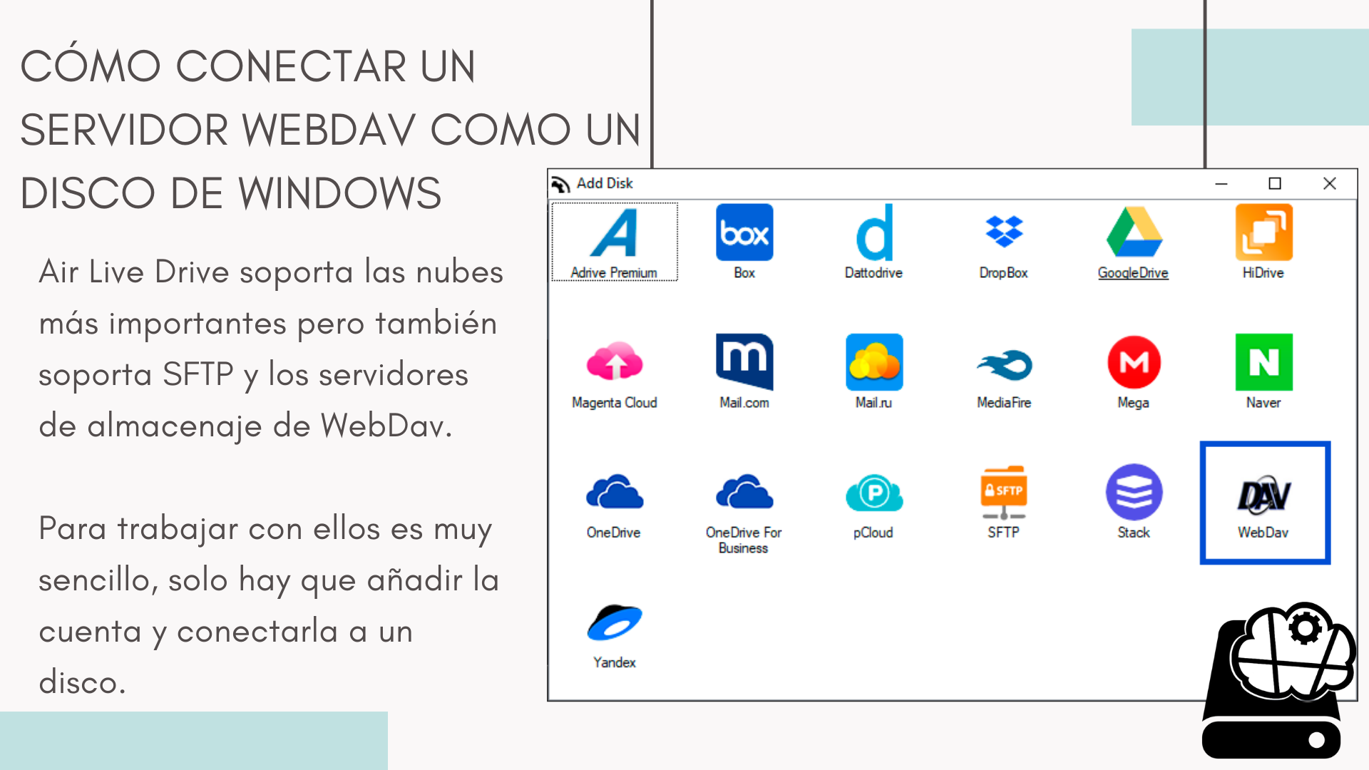 Cómo conectar un servidor Webdav como un disco de Windows