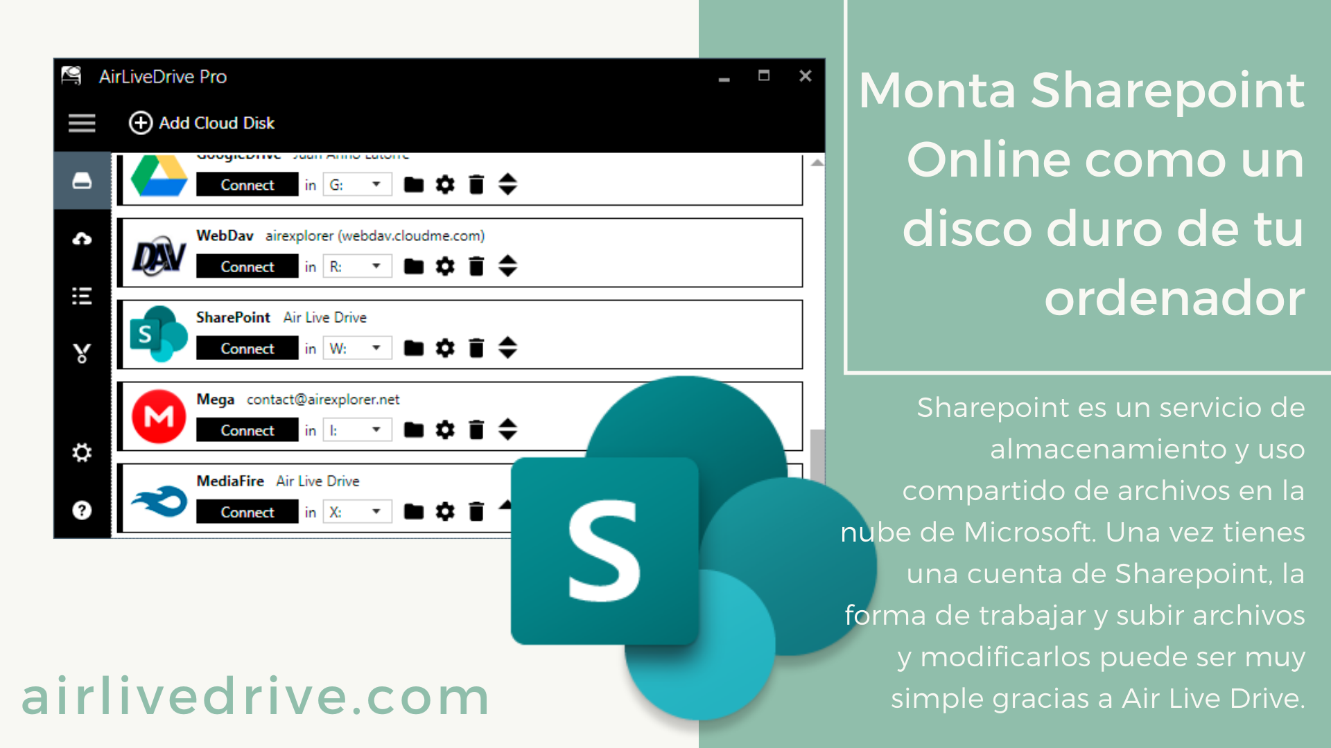 Monta Sharepoint Online como un disco duro de tu ordenador