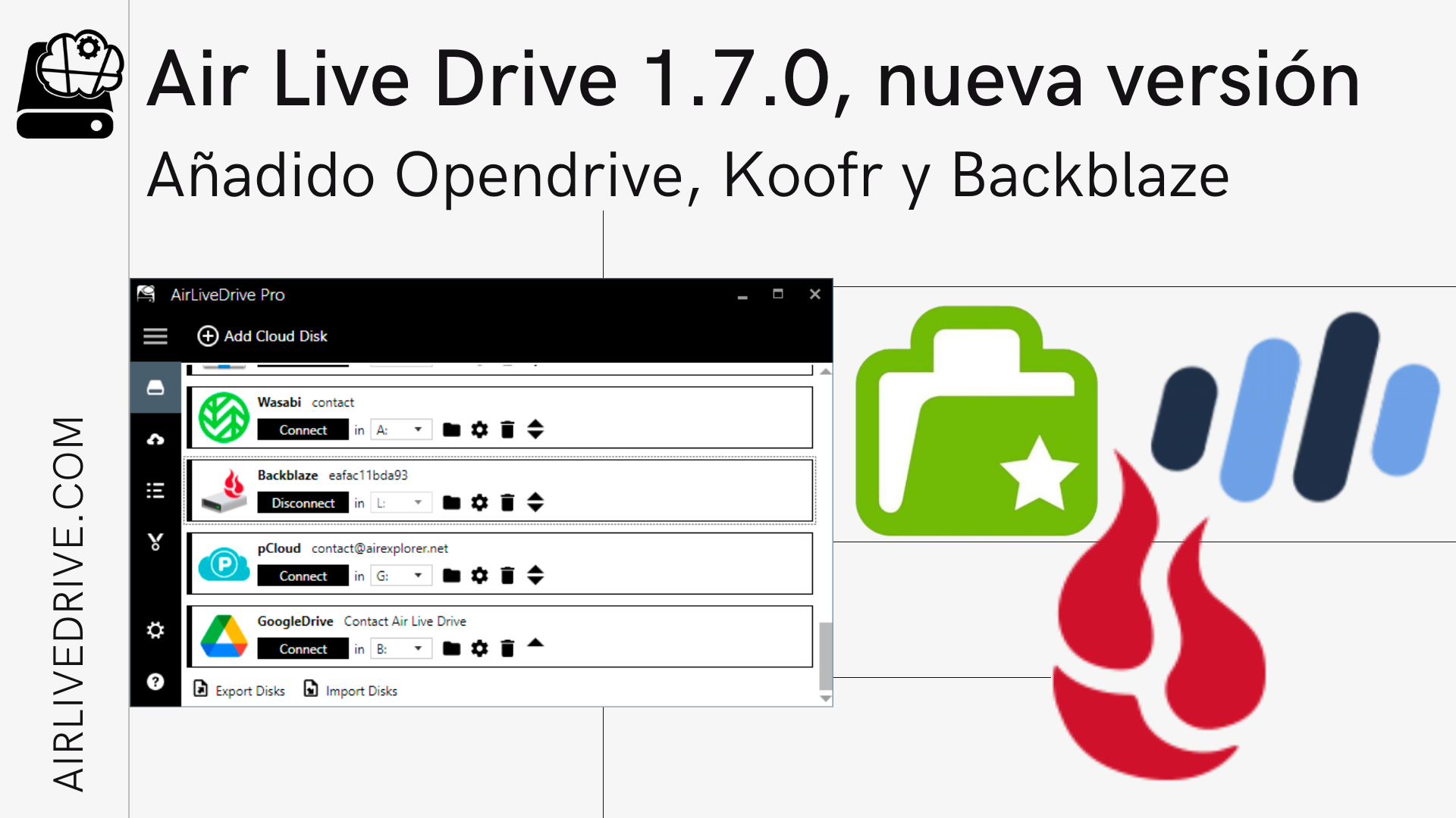 Air Live Drive 1.7.0, nueva versión