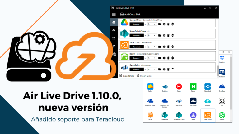 Air Live Drive 1.10.0, nueva versión